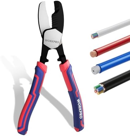 WORKPRO 8 Inch Cable Cutter with Twin Cutting Edge, Heavy Duty Wire ...