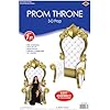 Amazon.com: Beistle 3-D White and Gold Throne Stand-Up Prop, Large ...