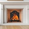 Amazon.com: Firebacks for Fireplace,Cast Iron Fireback with Feet ...