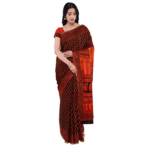Buy Mrignayanee (M.P. Govt. Emporium) Handwoven Bagh Print Saunsar ...
