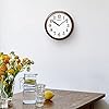Amazon.co.jp: セイコークロック(Seiko Clock) セイコー クロック 掛け時計 電波 アナログ コンパクトサイズ 茶メタリック 直径28.0x4.6cm BC416B