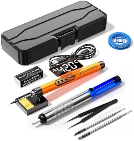 Amazon.com: Cordless Soldering Iron Kit, Rechargeable Soldering Iron, 3 ...