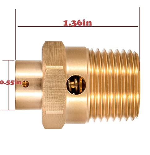 ST-4 Safety Pop Off Valve - Pressure Relief Valve 250 PSI, 1/2" NPT ...
