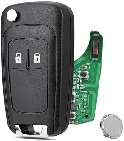 2 Car Remote Key Shell, 3 Buttons Folding Car Key Shell, Flip Folding ...