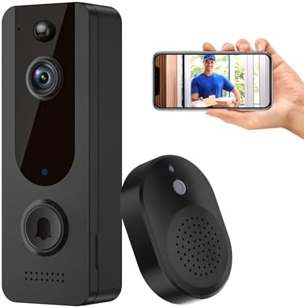 Amazon.com : Aiwit 1080p Video Doorbell Camera, Wireless Indoor/Outdoor ...