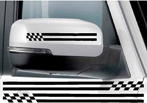 LYOMAN® Car Stickers Exterior 2Pcs Car Rear View Mirror Vinly Racing ...