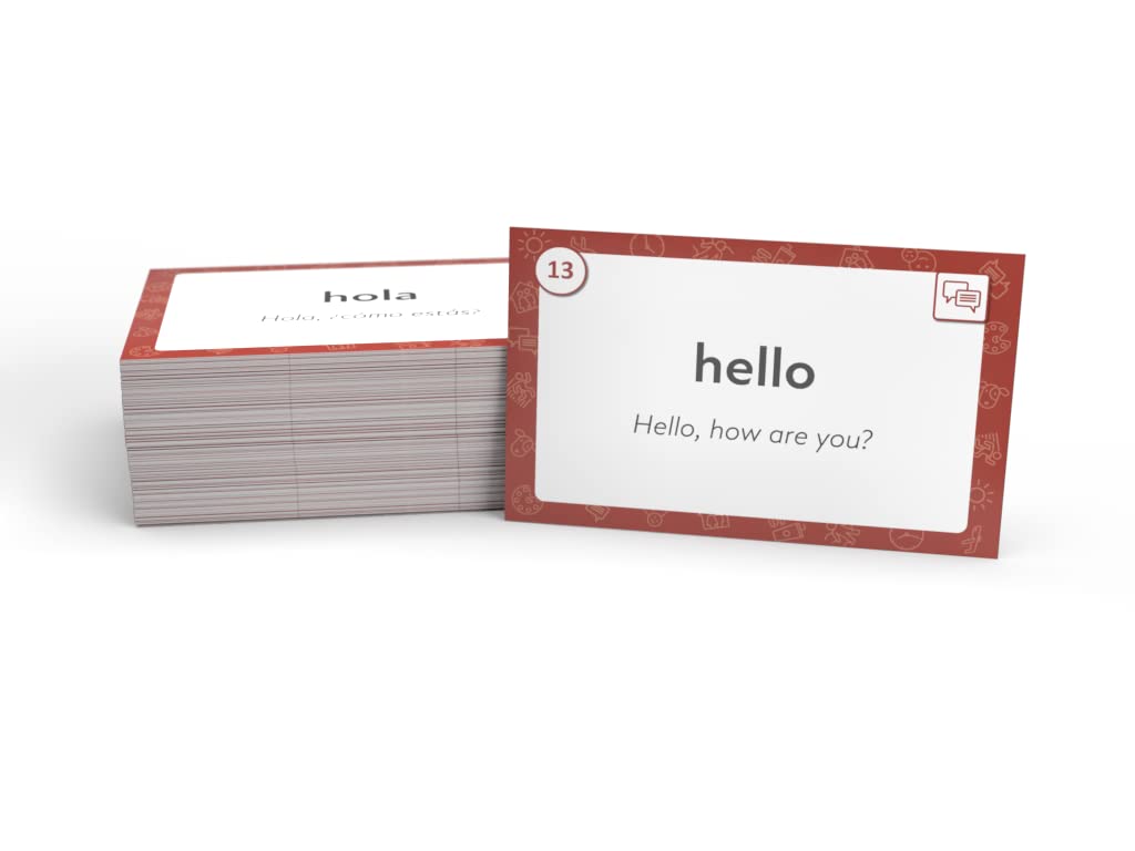 Snapklik.com : Spanish Flash Cards: Spanish Flashcard Words And Phrases ...