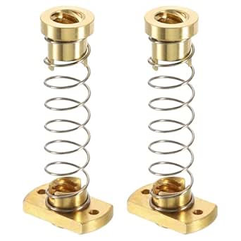 Amazon.com: uxcell 2 Pcs Tr8x8 T8 POM Anti Backlash Spring Loaded Nut ...