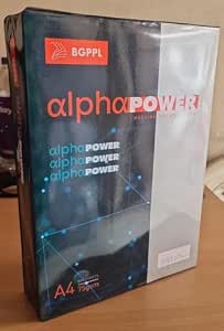 ALPHA POWER Multipurpose White Copier Paper 75 GSM - A4 Size Printing ...
