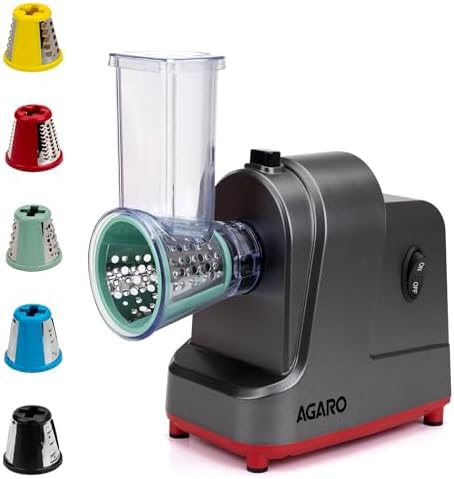 AGARO Marvel Electric Grater & Slice Machine,250W Professional Electric ...