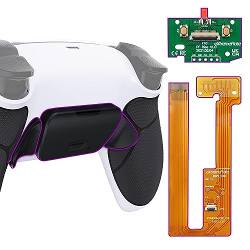 Snapklik.com : eXtremeRate Black Rubberized Grip Programable RISE Remap ...