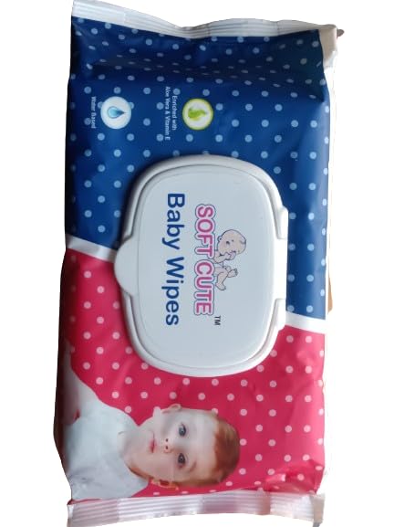 Amazon.in: Buy SOFT CUTE BABY WIPES 80 PCS (PACK OF 1) Online at Best ...