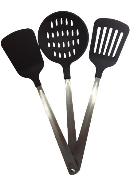 Buy Nylon Spatula(3PC) Sets Kitchen Tool Sets - Black colorFor Cooking ...