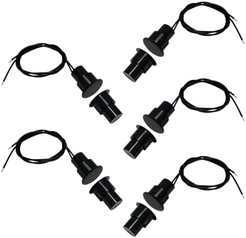 Amazon.com : 5 Sets Flush Mounted 3/4" Door Magnetic Contacts Alarm ...