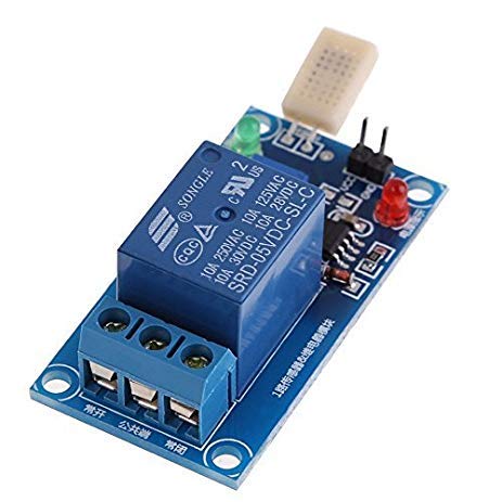 REES52 1 Pcs XD-75 Humidity Sensitive Switch Relay Module Humidity Regulator Controller HR202 ...