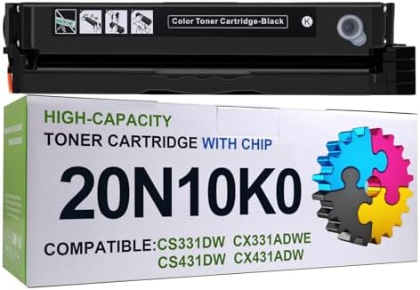 20N10K0 Black Toner Cartridge (with Chip), for Lexmark CS331dw ...