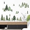 Amazon.com: Watercolor Tree Wall Stickers Small Pine Tree Wall Decal ...