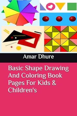 Basic Shape Drawing And Coloring Book Pages For Kids & Children's ...