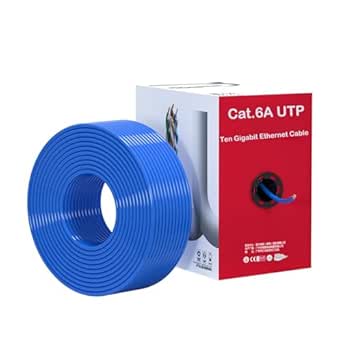 Amazon.com: SkyeySnail Ethernet Cable 100m Cat6A CMP UTP 23AWG Solid ...