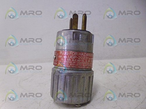 UGP-20231 HUBBELL Killark 125V 20 AMP 1HP 2pole-3wire Plug 20A ACCEPTOR ...