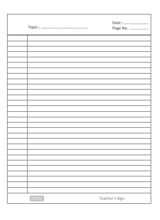 Branded A4 Both Side Ruled Sheets 90 GSM (Pack of 100) : Amazon.in ...