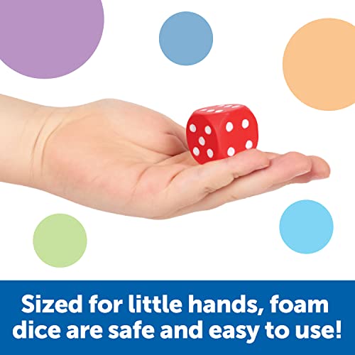 Snapklik.com : Foam Dice: Dot Dice, Red And Blue 6-Sided Foam Dice ...