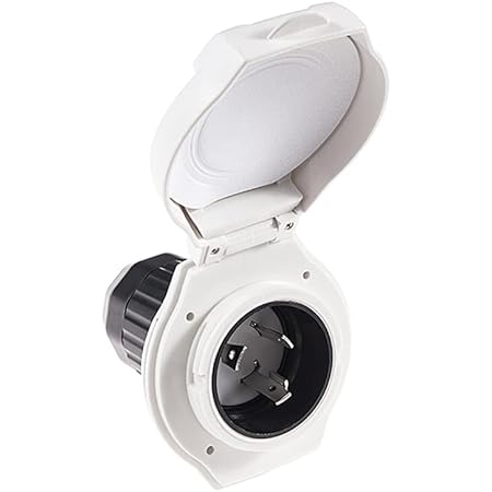 Amazon.com: Furrion F30INS-BS-AM Black Square 30 Amp RV Inlet with ...