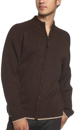 Alex Stevens Men's Full Zip Body Tracing Sweater,Sable,Medium : Amazon ...