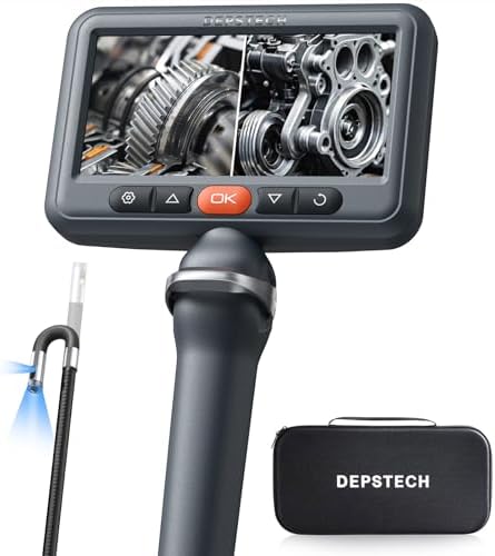Amazon.com: DEPSTECH Dual Lens Borescope Camera with Light, Two-Way ...