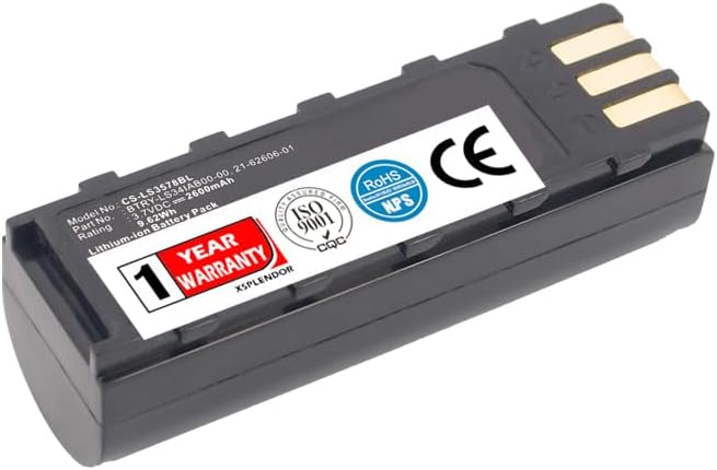 Amazon.com: Replacement Battery for Symbol LS3478 DS3478 LS3578 DS3578 ...