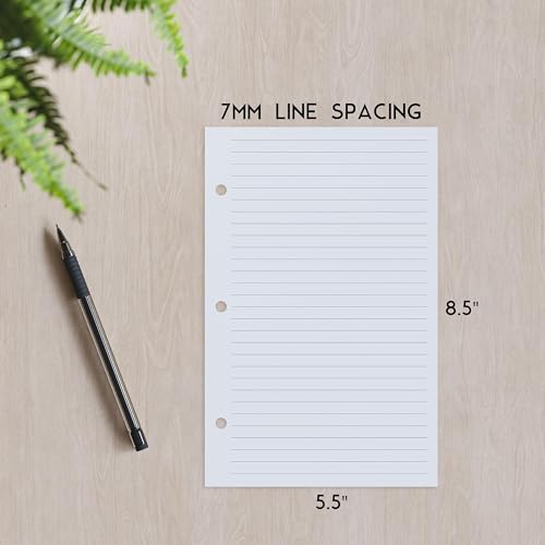 Snapklik.com : Half Letter Lined Paper, 3-Hole Punched, 500 Sheets ...