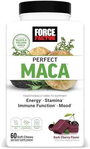 Amazon.com: FORCE FACTOR Perfect Maca, Maca Root and DIM Supplement ...