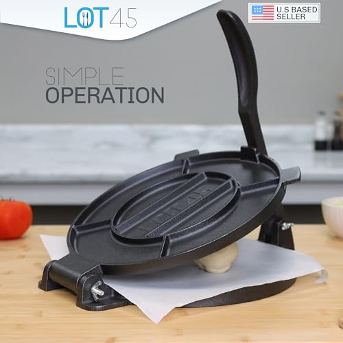 Snapklik.com : Lot45 Tortilla Press 10 Inch - Cast Iron Manual Roti ...