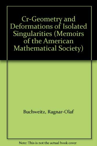 Amazon.com: Cr-Geometry and Deformations of Isolated Singularities ...