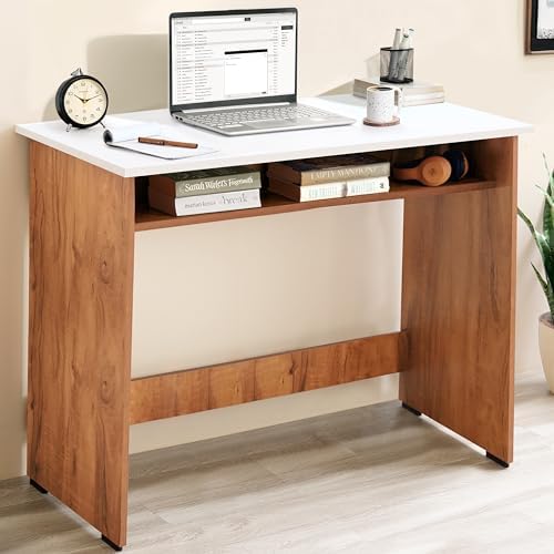 ABOUT SPACE Study Table with UnderDesk Storage Shelf - Desktop Table ...