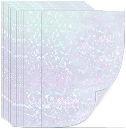 Amazon.com : 20 Sheets holographic stickers Paper A4 Size (8.25" x 11.7 ...
