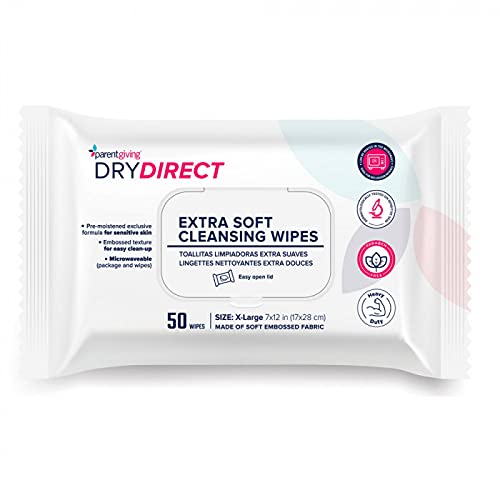 Amazon.com: Dry Direct Extra Soft Cleansing Wipes (Pack of 50) by ...
