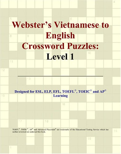 Webster's Vietnamese to English Crossword Puzzles: Level 1: Parker ...