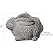 Amazon.com : Classic Home & Garden 9/3442/1 Cement Buddies Rabbit ...