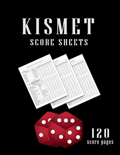 Kismet Score Sheet: 120 Large Score sheets for Scorekeeping / Kismet ...