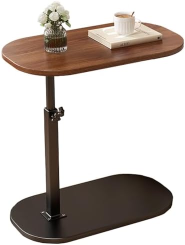 Adjustable Height Side Table, Small Couch Arm Tray Tables, C Shaped ...