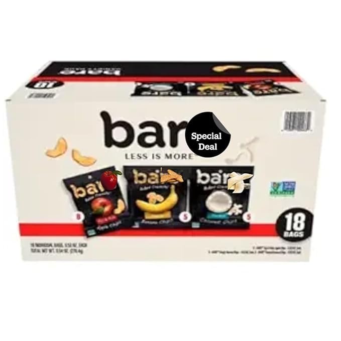 Amazon.com: Fruit Snacks Variety Pack, Crunchy Apple, Banana & Coconut ...