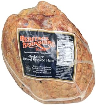 Amazon.com: Heritage Berkshire Smoked Ham, American Kurobuta, 8 lb Hand ...