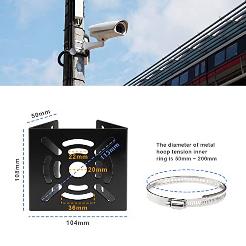 The Lord of the Tools Vertical Pole Mount for Security Cameras Metal ...