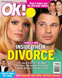 OK Weekly Magazine Jessica Simpson & Nick Lachey June 12, 2006 Issue ...