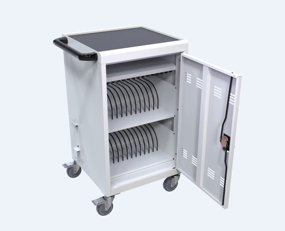 Amazon.com: TIOPLY Laptop Charging Cart, White, Durable, 32 Devices ...