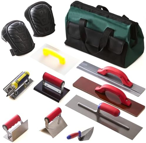 10 Pieces Masonry Hand Tool Set,Includes Magnesium Hand Float,Resin ...
