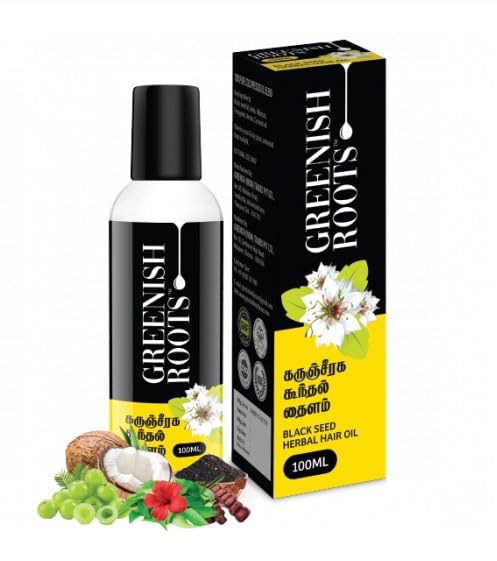 Buy Greenish Roots| Black seed Hairoil|Hair growthoil | Hair Fall ...