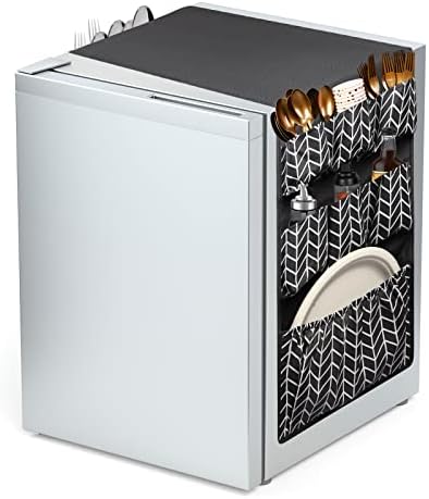 Amazon.com: Mayniu Mini Fridge Organizer with 15 Pockets, Over The ...