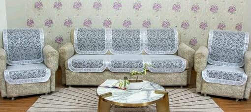 MEBELS JOY Set of 5 Seater 3 Seater with 6 Piece and 2 Chair Seat Cover ...